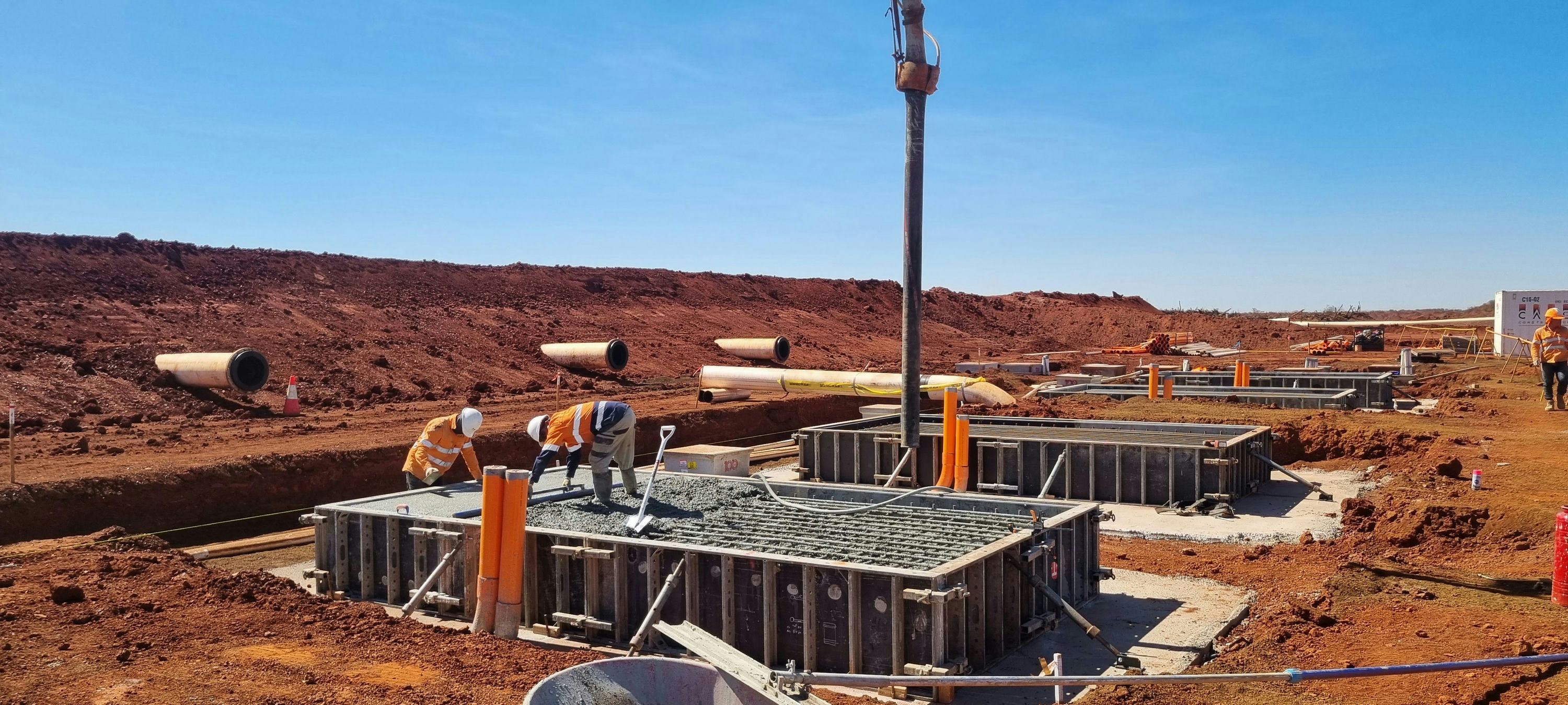 Cloudbreak Pond Transfer Pump Footings